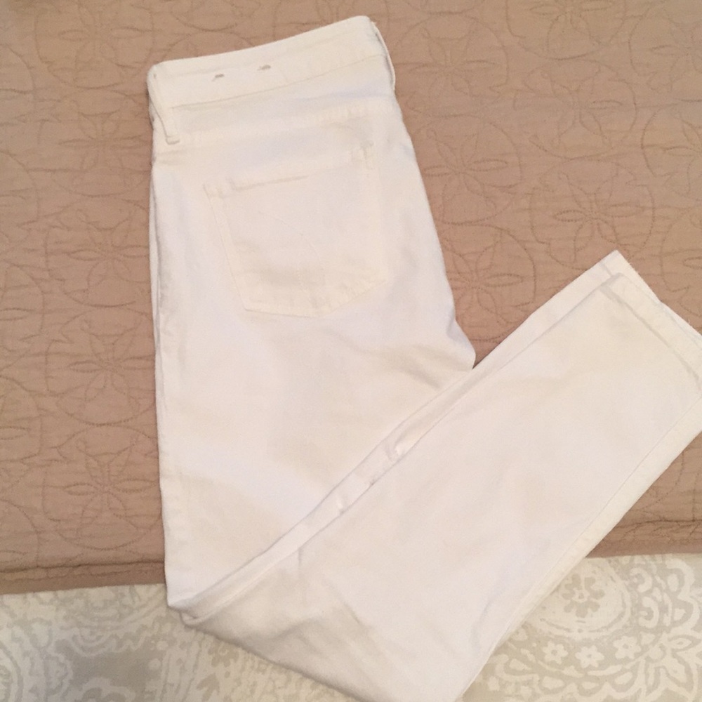 High Waisted Skinny White Calvin Klein Jeans - Gem